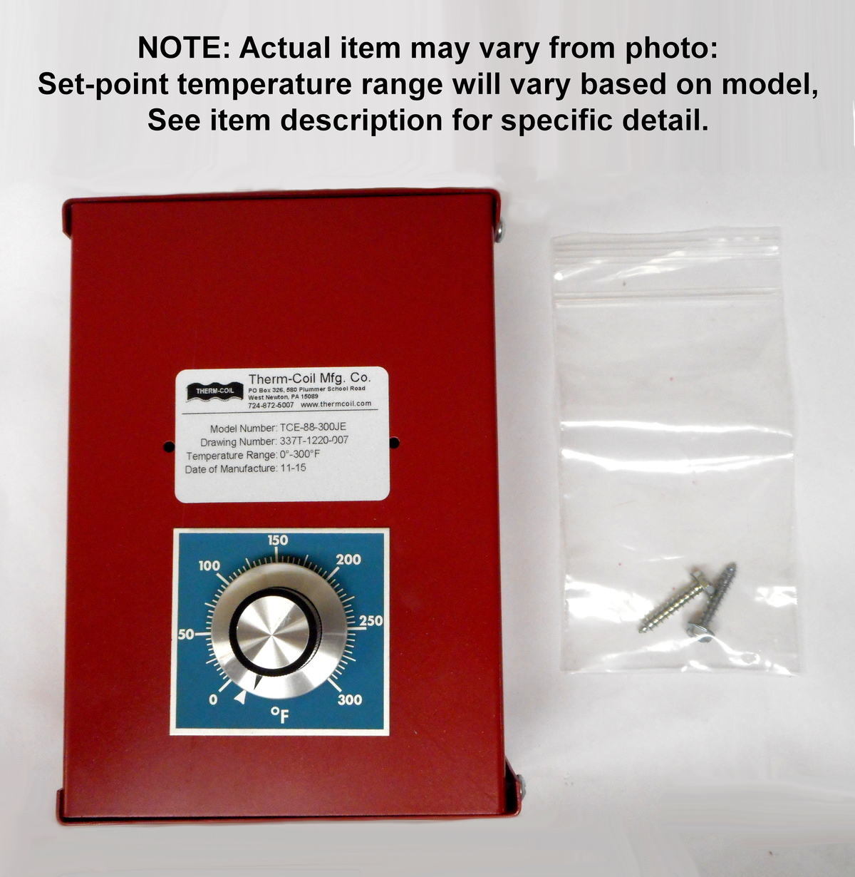 Athena Series 88: 0° to 1,00°F Electronic Temperature Controller NEMA 1 ...