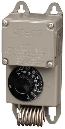Peco TF115-001 Line-Voltage Heating & Cooling Thermostat In NEMA 4X ...