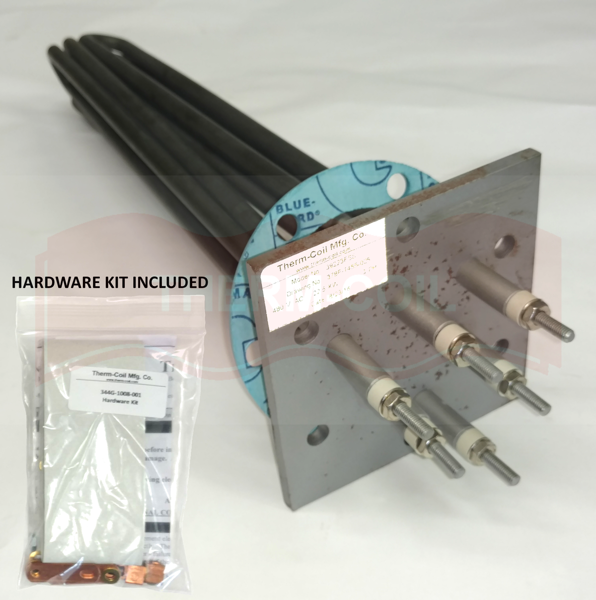 12KW, 480V 3PH Boiler Replacement Element — Therm-Coil Mfg. Co.